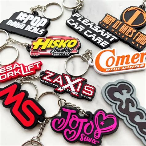 Personalized Rubber Keychains Etsy