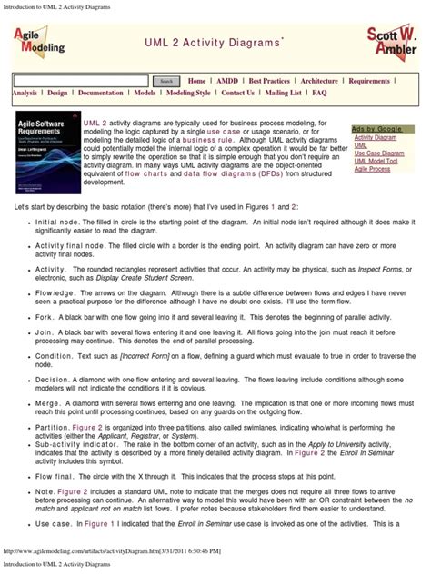 introduction to uml 2 activity diagrams pdf use case agile