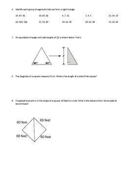 Pythagorean Theorem Quiz By Captain Dunzo TPT