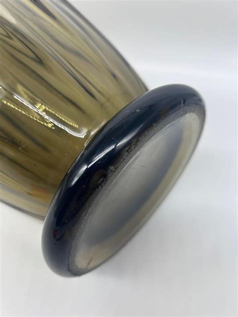 Large Smoked Glass Vase 1950s For Sale At Pamono