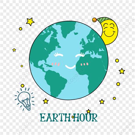 녹색 환경 일러스트 보호 지구의 시간 하루 그림상징행성 Png 일러스트 무료 다운로드 Lovepik