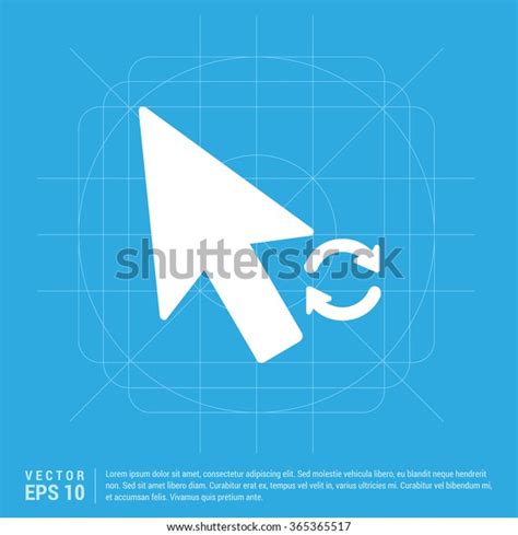Vector Mouse Cursor Refresh Icon Stock Vector Royalty Free 365365517 Shutterstock