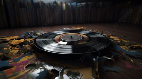 The Video Has A Vinyl Record Inside It Background 3d Illustration Vinyl Product Album Cover