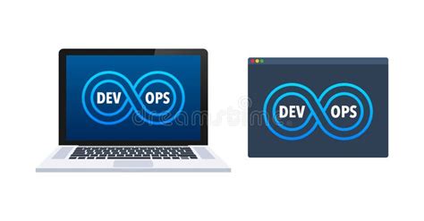Devops Software Development Methodology Dev Ops Software Vector Stock Illustration Stock