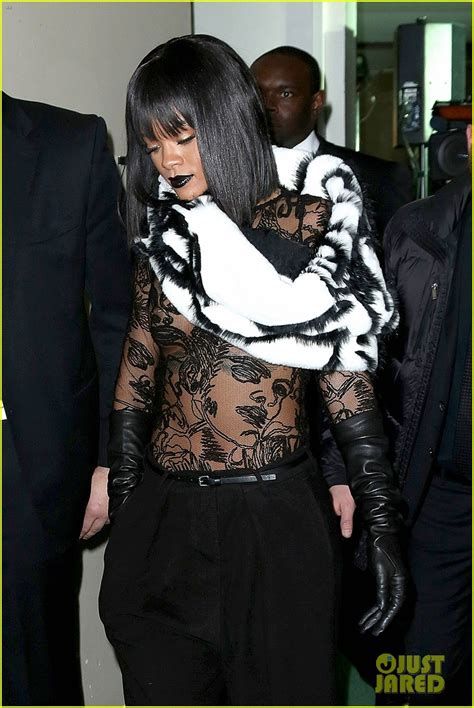 Rihanna Exposes Her Boob At Jean Paul Gaultier Fashion Show Photo