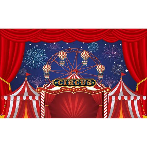 ฉากหลังเต็นท์วงกลม สีแดง ขนาด 7x5 ฟุต สําหรับถ่ายภาพวันเกิด ธีมงานรื่นเริงกลางคืน ตกแต่งปาร์ตี้