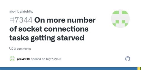 On More Number Of Socket Connections Tasks Getting Starved · Issue 7344 · Aio Libsaio · Github