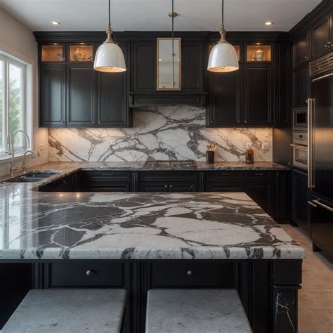 17 Kitchens Featuring Black Marble Radientlyrawkitchen