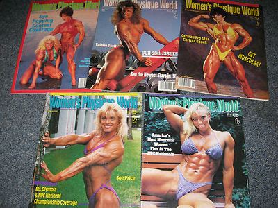 5 Womens Physique World Magazines Female Bodybuilders Muscle Girls