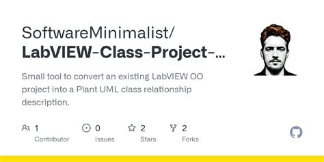 GitHub SoftwareMinimalist LabVIEW Class Project Plant UML Small Tool