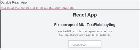 Javascript Remove Stylesheet Only Inside React App Window Stack