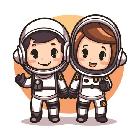 Free Couple Astronaut Svg Clipart Vector File For Laser Cutting K40