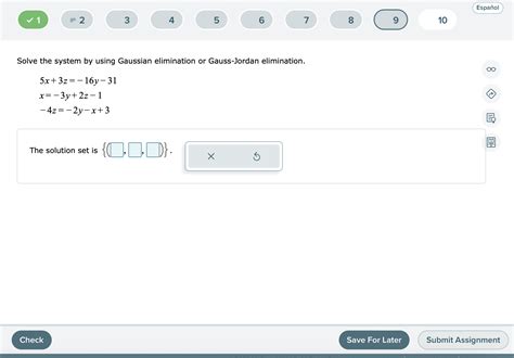 Solved Solve The System By Using Gaussian Elimination Or