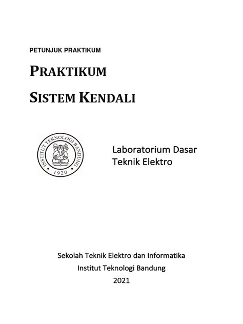 Modul 2 Simulasi Sistem Kendali Kecepatan Pdf Metode And Bahan Ajar