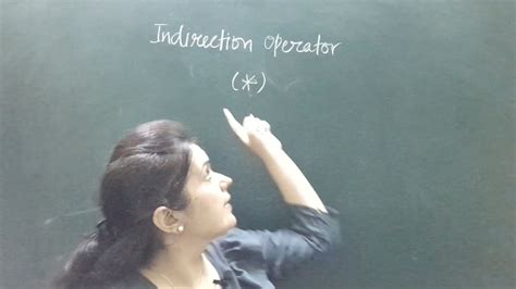 Indirection Operator In C Pointer Operators Pointers In C Youtube
