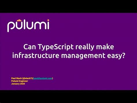 Ndc Conferences Talk Can Typescript Really Make Infrastructure