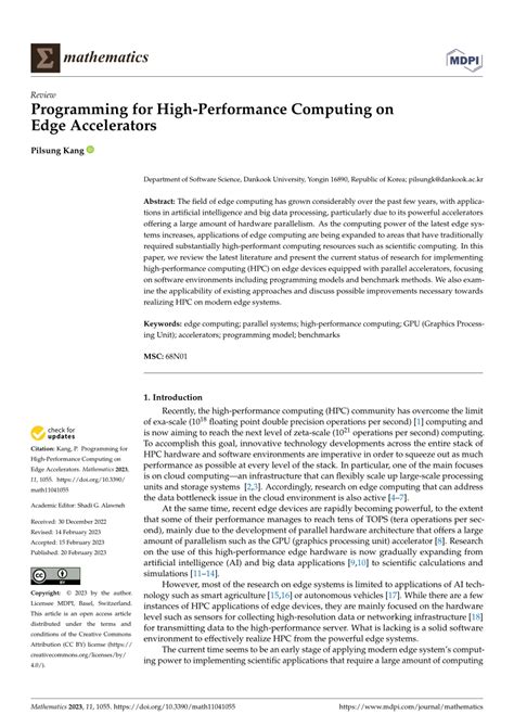 Pdf Programming For High Performance Computing On Edge Accelerators