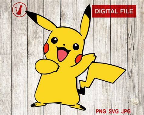 Pikachu Svg Layered Svg Pokemon Svg Pikachu Cut File Pikachu Etsy