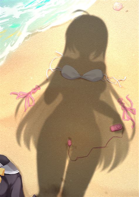 Hakutocake Ayachi Nene Sanoba Witch Absurdres Commentary Highres 1girl Ahoge Beach