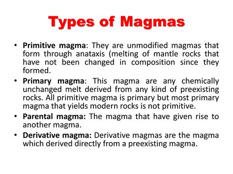 Evolution Of Magma Pptx