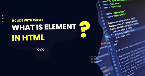 What Is Element In HTML