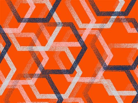 Premium Vector Perforated Hexagon Geometric Seamless Vector Pattern