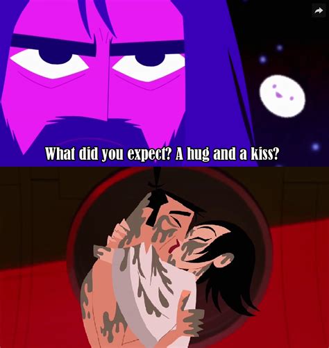 He Actually Did Got The Hug And The Kiss Samurai Jack Know Your Meme