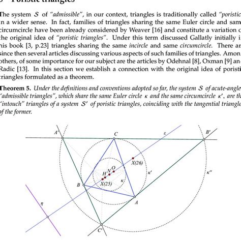 Euler Line And Circle Download Scientific Diagram