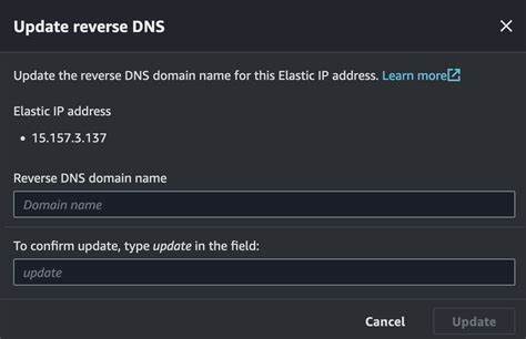 Support For Configuring Elasticip Reverse Dns · Issue 1837 · Aws Cloudformationcloudformation