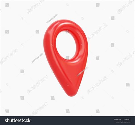 3d Realistic Location Map Pin Gps Stock Vector Royalty Free 2110146611 Shutterstock
