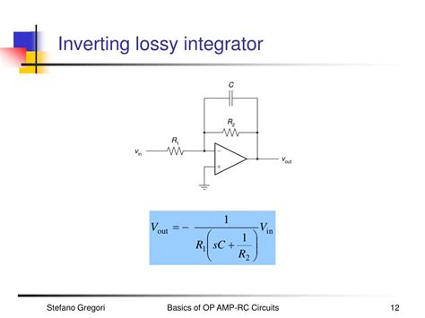 PPT Analog Filters Basics Of OP RC Circuits PowerPoint Presentation ID