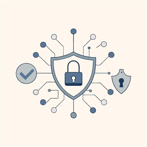 Technology Concept Flat Vector Style Illustration Featuring Encryption Design Elements Premium