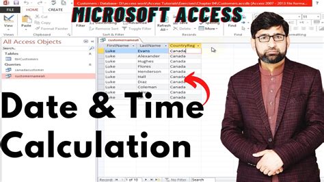 How To Do Date And Time Calculation In Ms Access Query Youtube