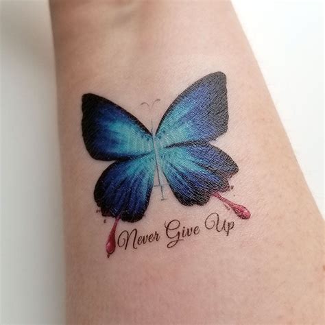Never Give Up Tattoos Designs
