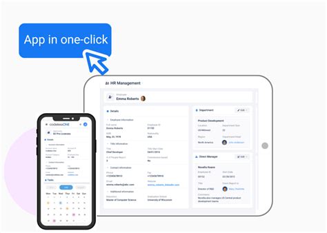 no code app builder codeless one