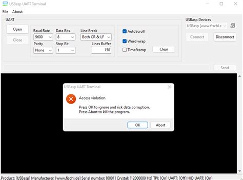 Access Violation · Issue 3 · Dioannidislibusbuartterminal · Github