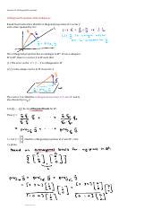 Orthogonal Projections Understanding Concepts And Examples Course Hero