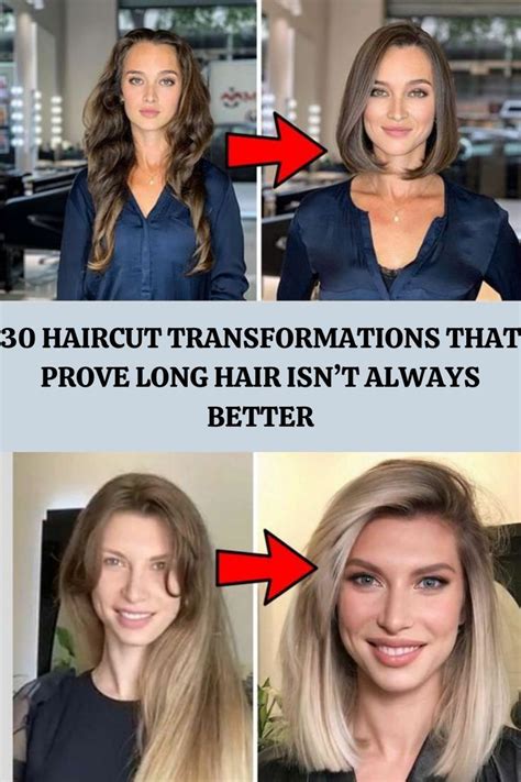 Haircut Transformations That Prove Long Hair Isnt Always Better Long Face Haircuts Spring