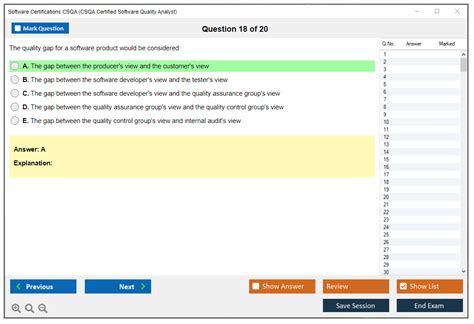 Updated Software Certifications CSQA Exam Prep Practice Test Engine And PDF