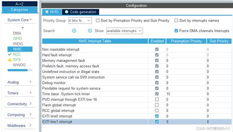 Stm32学习——按键点亮led（中断法）stm32中断按键点亮led Csdn博客