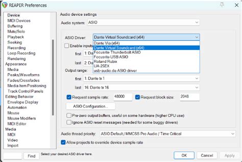 Routing Audio From Reaper To Ness Win Mac Ness Apg