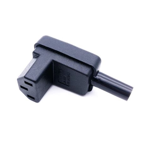 Iec 320 C13 전원 플러그 90도 각도 Iec 320 C13 여성 플러그 Ac 10a 250v 전원 코드 케이블 커넥터 1pcs Buy Iec 320 변환