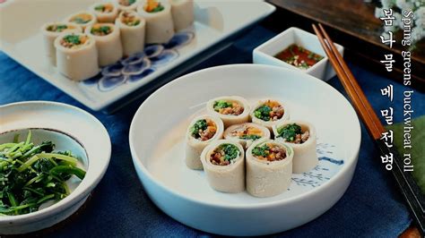 봄나물 듬뿍 넣어 더 맛있는 메밀전병 만들기