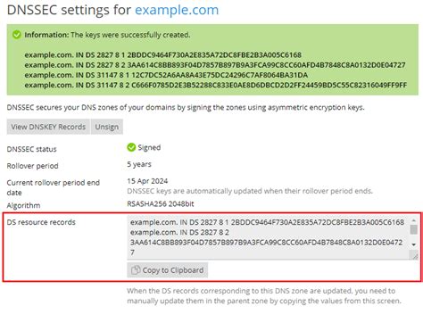 Configuring Dnssec For A Domain Plesk Onyx Documentation