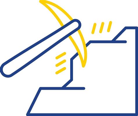 Mining Line Two Color Icon 42849500 Vector Art At Vecteezy