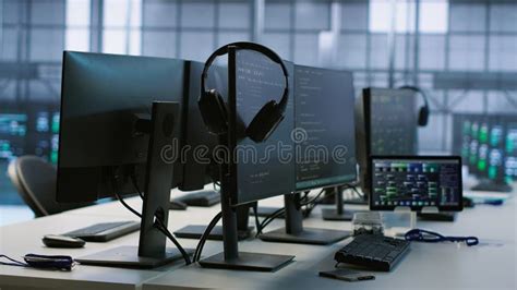 Ai Programs Used In Server Room To Ensure Optimal System Performance Stock Image Image Of