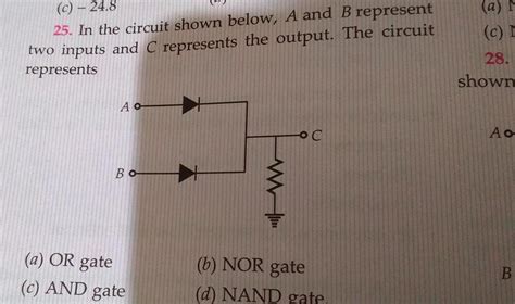 Answered C 24 8 25 In The Circuit Shown Below A And B Represent Two