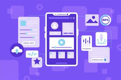 평면 디자인 Ui Ux 배경 일러스트 무료 벡터