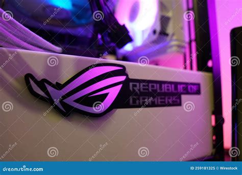 Custom PC Build With RGB Lights In Manchester UK Editorial Image Image Of Surface Blurred