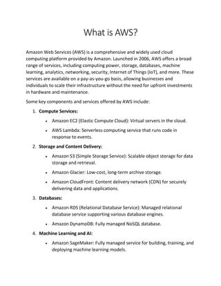AWS Tutorial For Beginners What Is AWS DOCX Cloud Computing